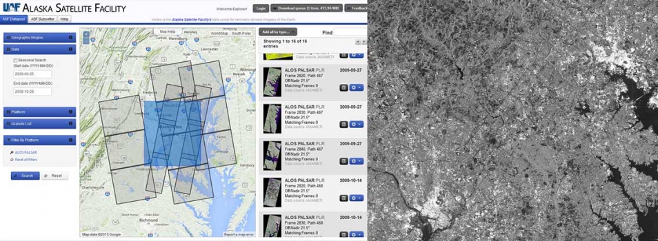 Access SAR data from the PALSAR satellite | Radar Masters
