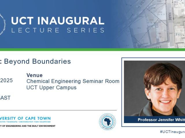 UCT Inaugural Lecture: Professor Jennifer Whittal | Faculty of Engineering & the Built Environment